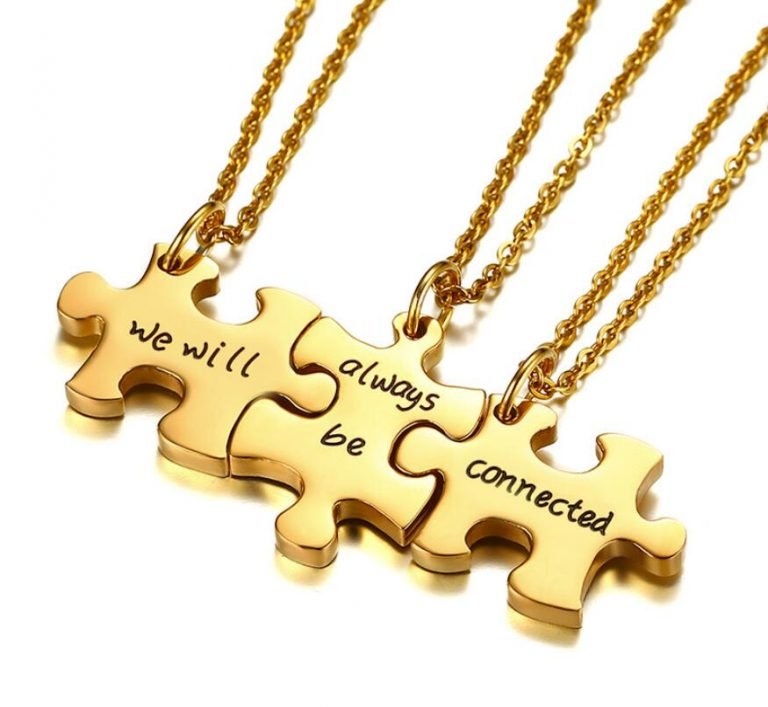 magnet attraction stainless steel pendant couple necklace jewelry ...